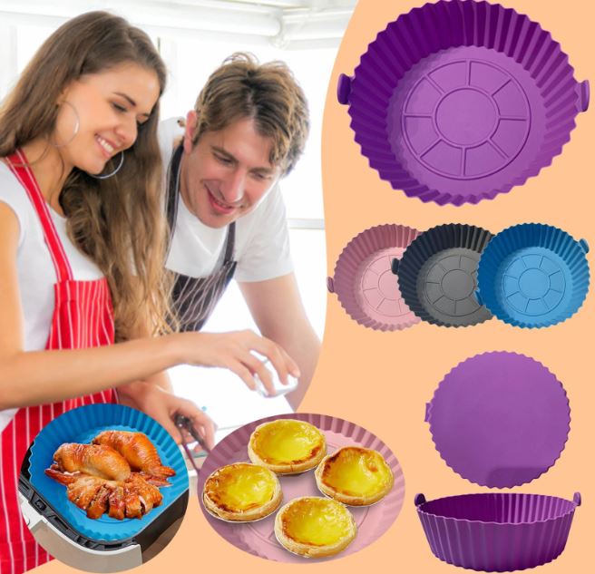 Cesta Molde de silicon resistente al calor para freidora de aire 5 ...